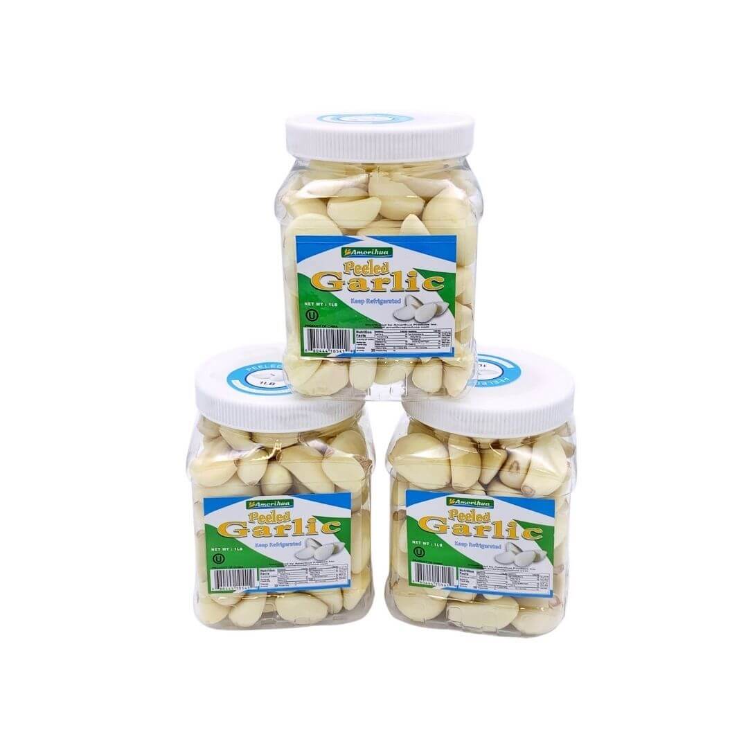 SHOP WHOLESALE PEELED GARLIC 1LB JAR | Purvey'd