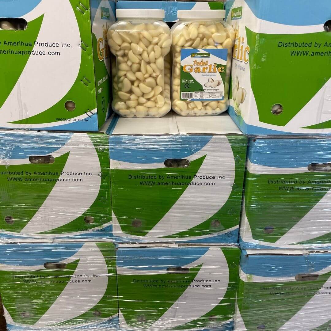 SHOP WHOLESALE PEELED GARLIC 5LB JAR | Purvey'd